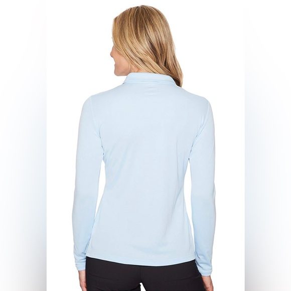 adidas | Tops | Adidas Climacool Clear Sky Light Blue Golf Shirt M ...